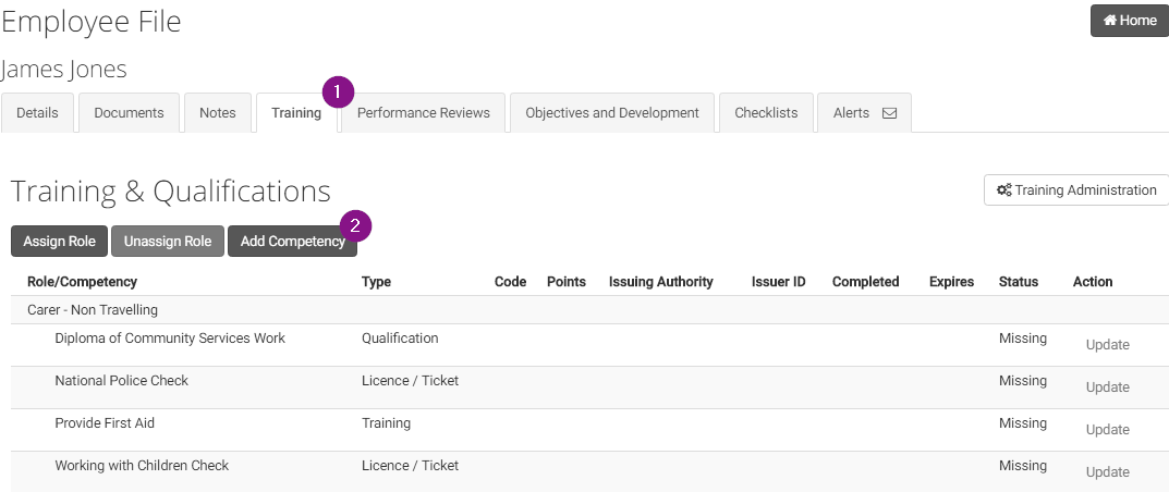 Competencies - How to Assign or Update a Worker's Record Individually ...