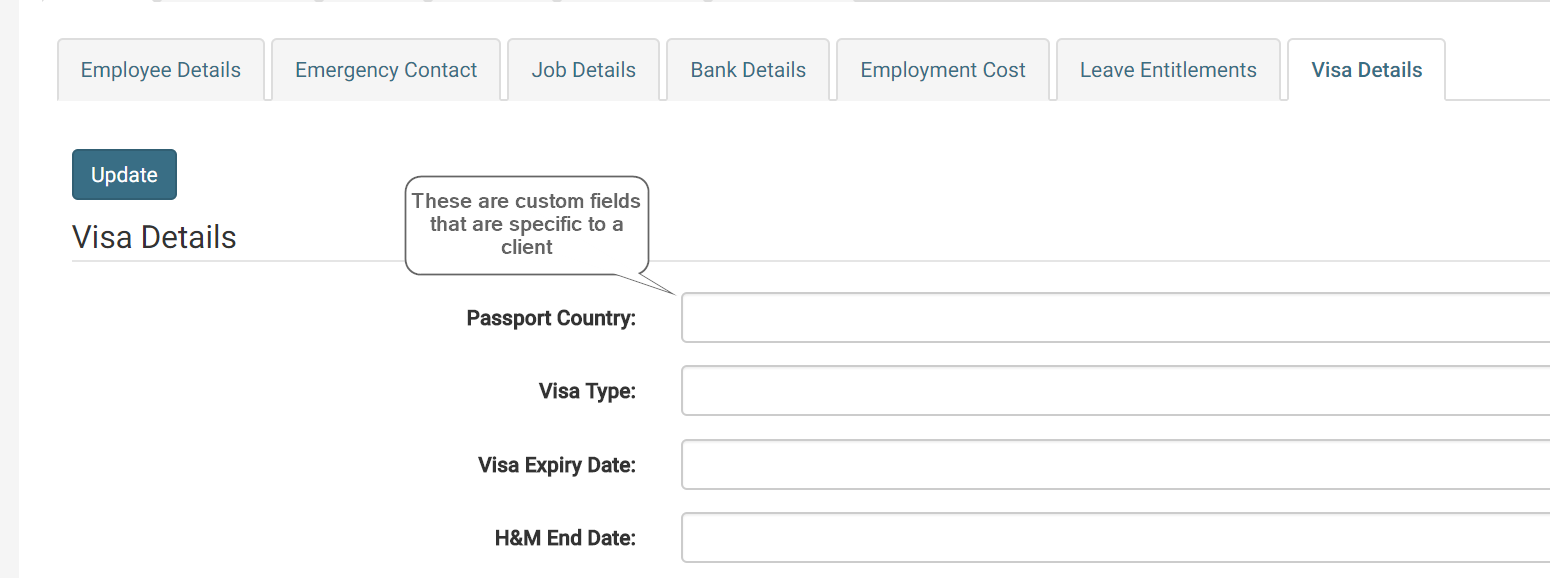 Configuration - Custom Fields – enableHR