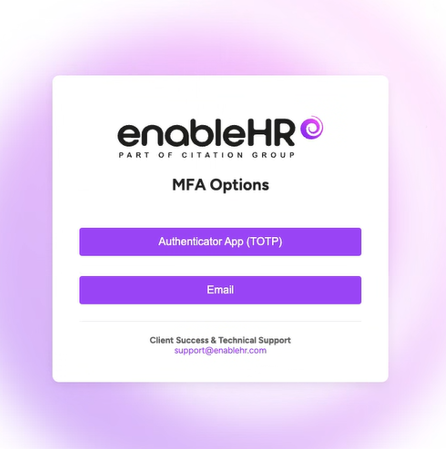 Multi Factor Authentication (MFA) in enableHR – enableHR