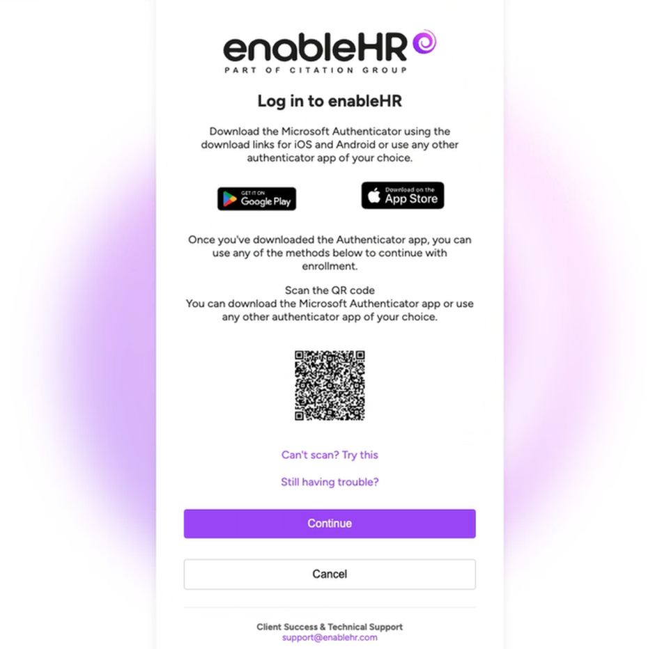 Multi Factor Authentication (MFA) in enableHR – enableHR