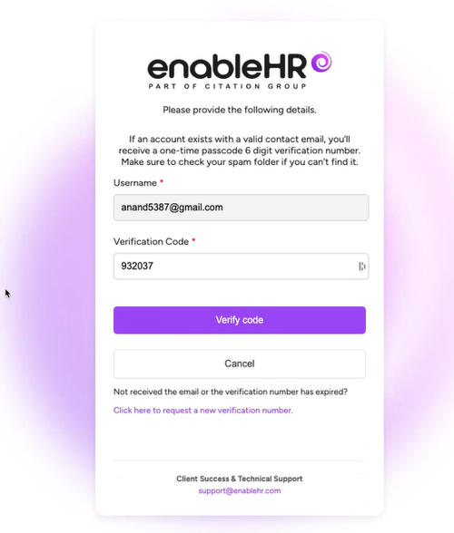 Multi Factor Authentication (MFA) in enableHR – enableHR