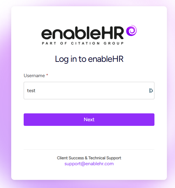 User: How to reset your User password – enableHR