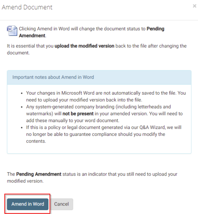 How To Amend A Document EnableHR