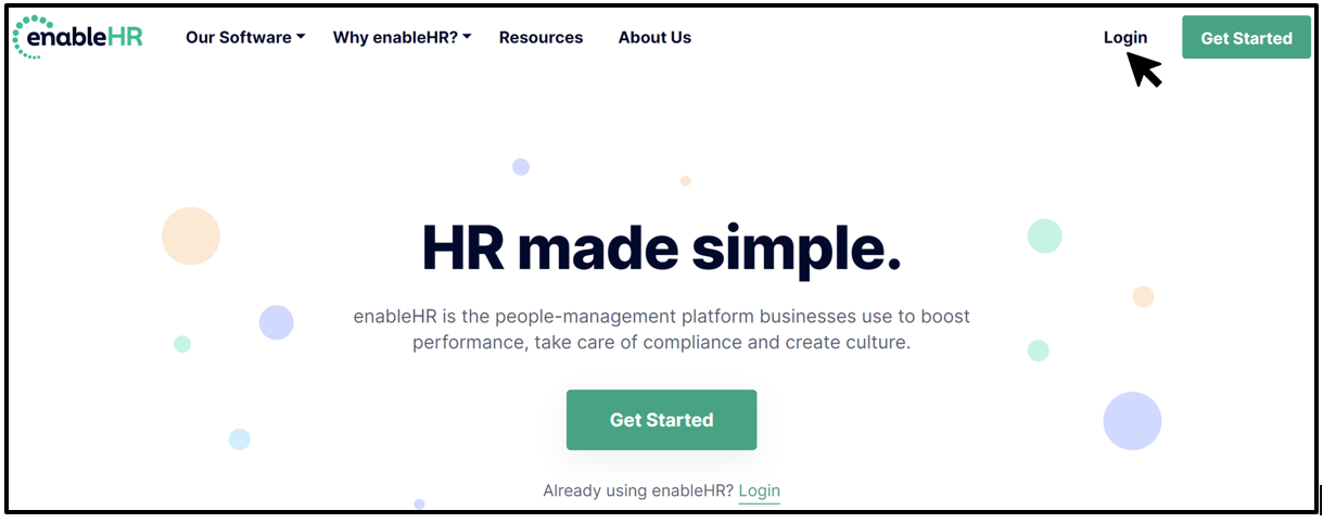 User: How to reset your core enableHR User password – enableHR