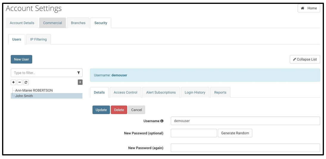 User: How to reset your core enableHR User password – enableHR